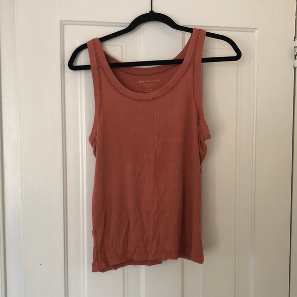 American Eagle Outfitters | Tops | American Eagle Soft Sexy Ribbed Tank Size Medium Color Salmon ...